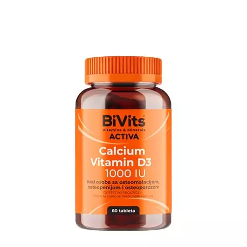 BiVits Kalcijum Vitamin D 1000IU 60 tableta