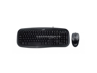 Komplet Tastatura + miš Genius Smart KM-200, BLK,USB,SER