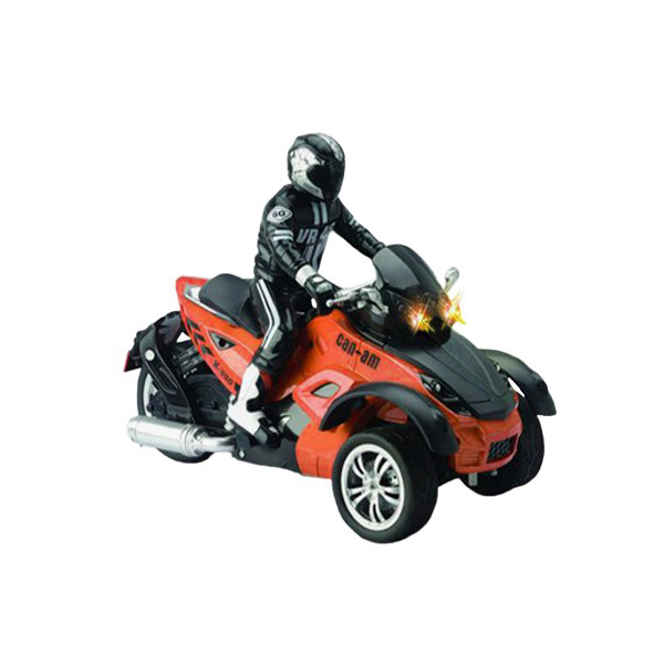 Motor sa tri točka na daljinsku kontrolu 1:10 R/C crveni 23235