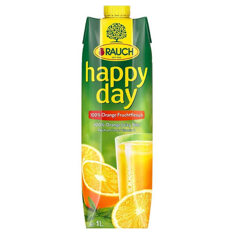 Rauch happy day 100% pomorandža sa pulpom 1l