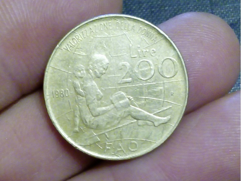 Italija, 200 lira 1980, jubilarac