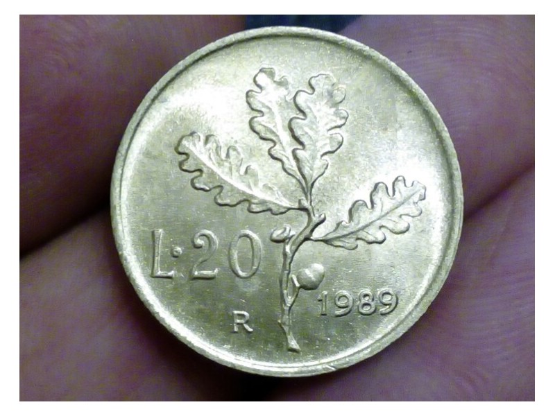 Italija, 20 lira 1989