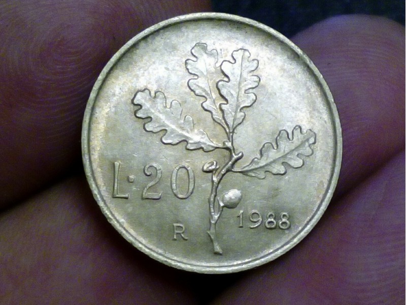 Italija, 20 lira 1988