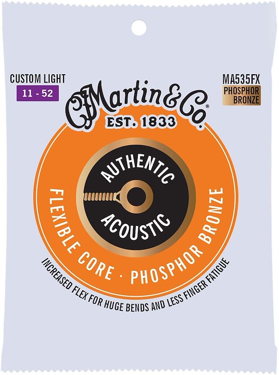 Martin MA535FX žice za akustičnu gitaru 011 Phosphor Bronze