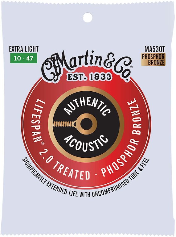 Martin MA530T žice za akustičnu gitaru 010 Phosphor Bronze
