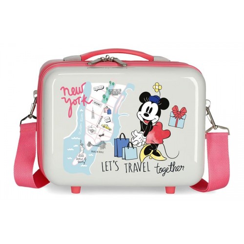 Beauty case ABS Minnie around the world New York