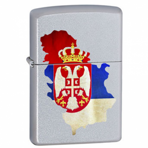 Upaljač Zippo karta Srbije