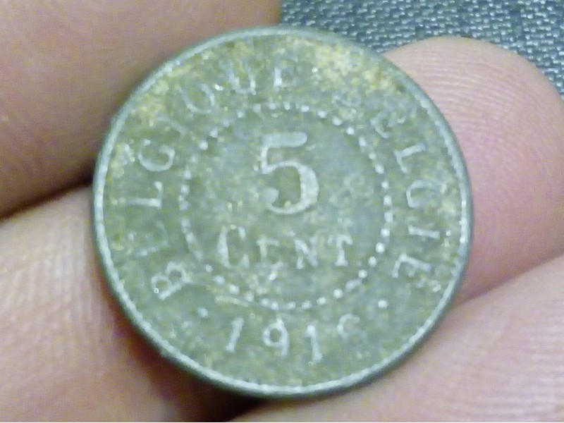 Belgija, 5 centi 1916