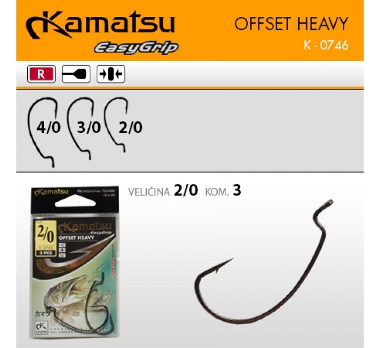Kamatsu Offset Heavy Worm Hook