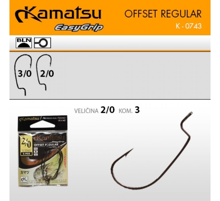 Kamatsu Offset Regular Worm Hook