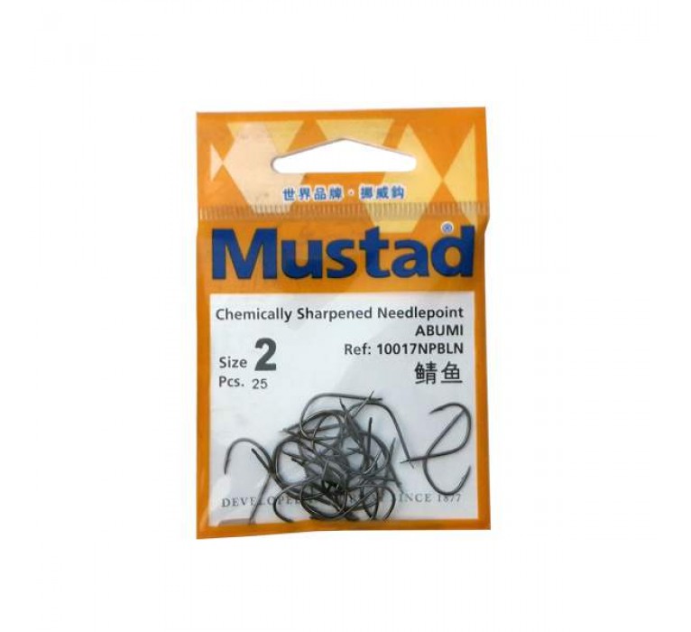 Mustad 10017NP-BLN Abumi Hooks