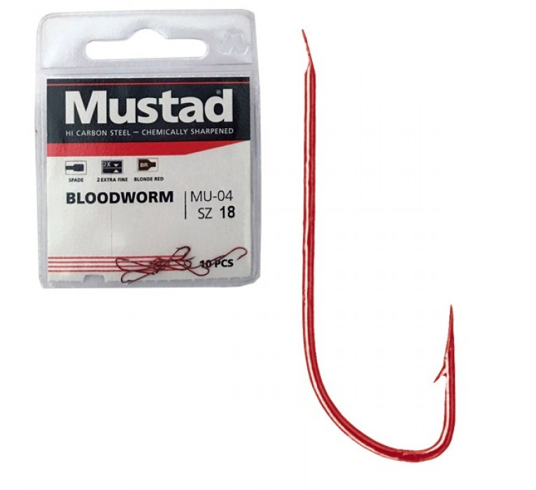 Mustad MU04 60015RB Bloodworm