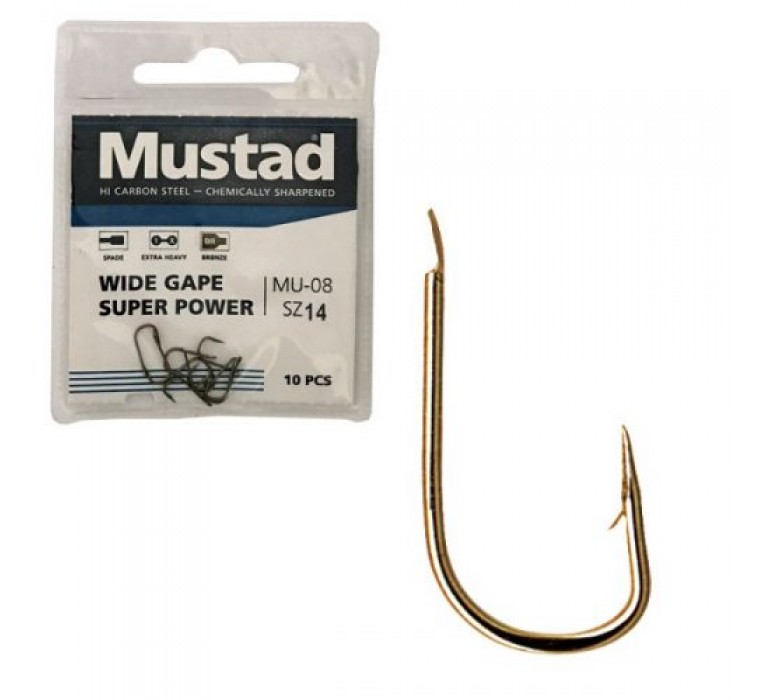 Mustad MU08-60006NP-BR Wide Gape Super Power