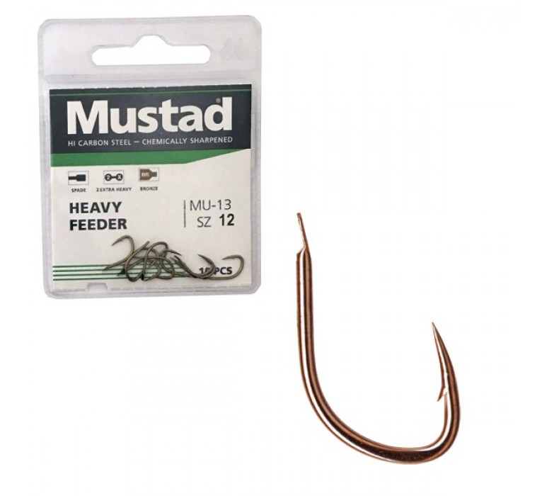 Mustad MU13-60331NP-BR Ultra NP Heavy Feeder Spade Barbed