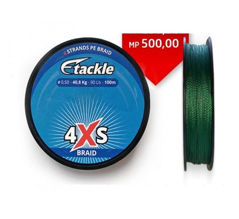 E Tackle struna 4XS braid 100m.