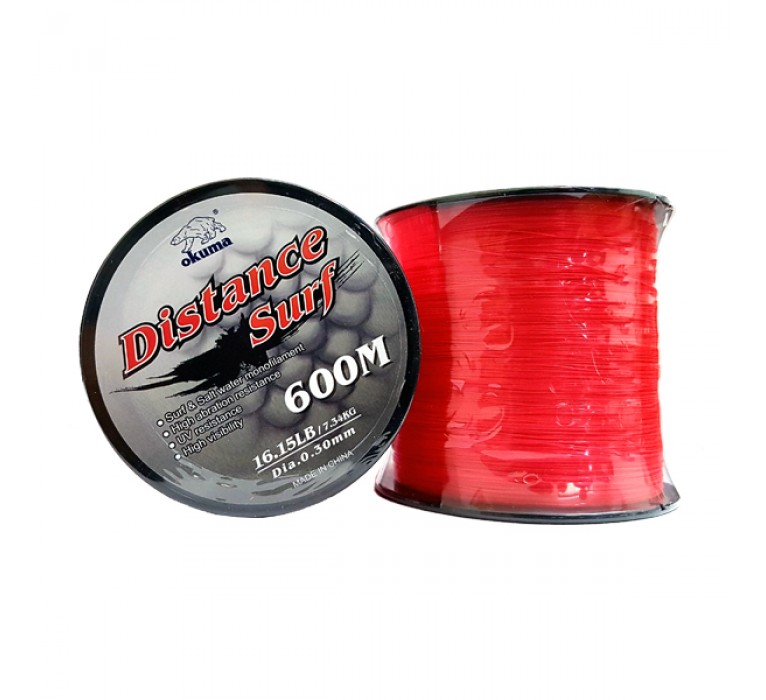 Okuma Distance Surf Mono Red/Orange 600m