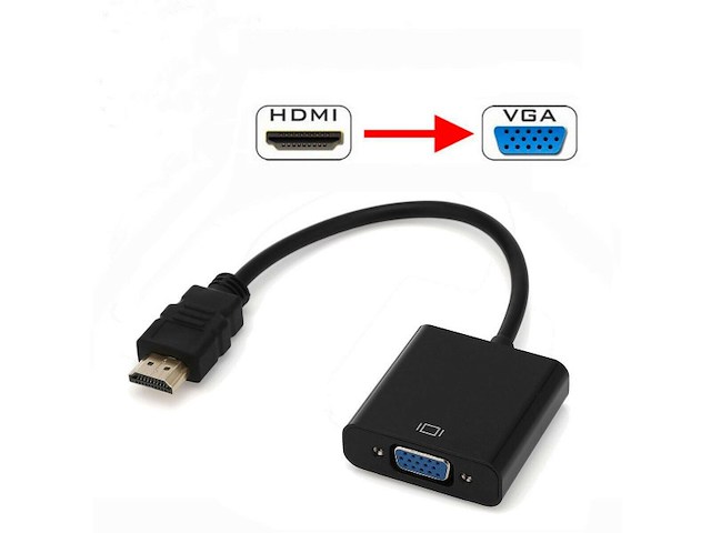 HDMI muski na VGA adapter video bez audio izlaza