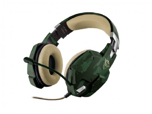 Slušalice TRUST GXT 322C Carus Jungle Camo žične/3.5mm+2x3.5mm/gaming/maskirno zelena