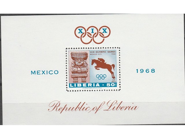 Liberia - OI Meksiko / Blok / 1968