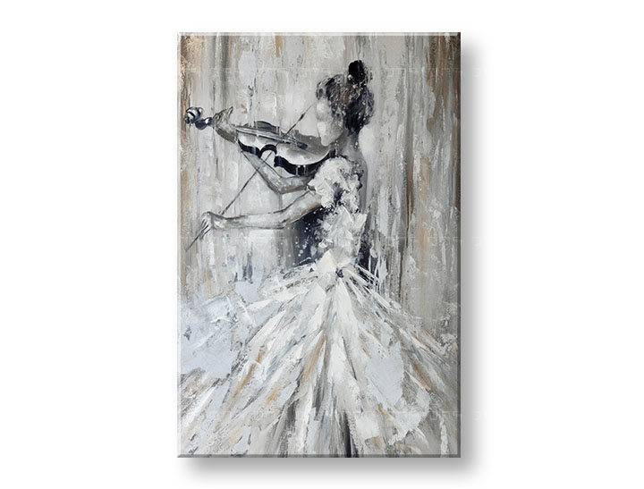 Slikana slika na platnu VIOLINA 80x120 cm