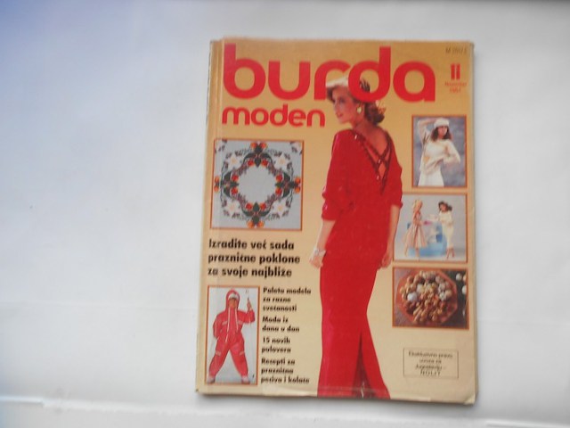 Burda  moden  11/1984.. , nemački jezik+ prevod,krojevi