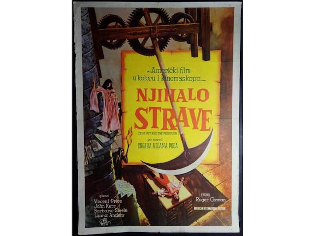 NJIHALO STRAVE (1961) Vincent Price PLAKAT