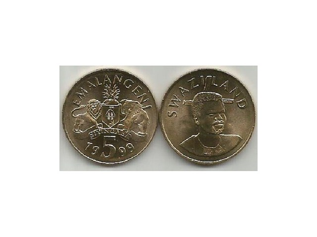 Swaziland 5 emalangeni 1999. UNC