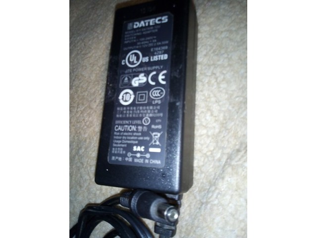 AC-DC Adapter 12V 2,5A model: SA150B-12U DATECH