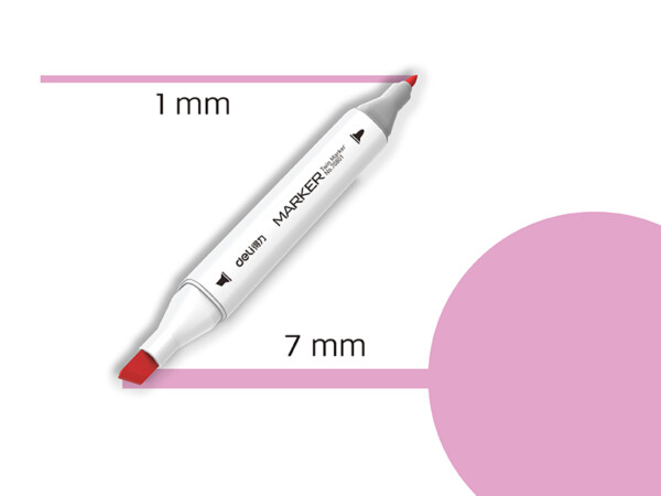 DELI Marker Twin 70801 Art&sketch 17 pastel pink