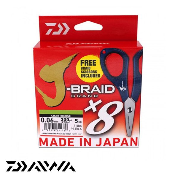 Daiwa J-Braid Grand X8 0.18mm 135m CH (12797-018P)