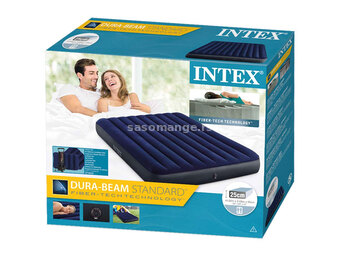 Intex 64765 Dura-Beam Standard Classic Downy Krevet Na Naduvavanje 152x203x25 cm sa ručnom pumpom...