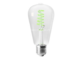 LED filament E27 4W 2000K ST64 zelena