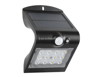 Svetiljka led solarna sa senzorom IP65 1.5W Leptir crna