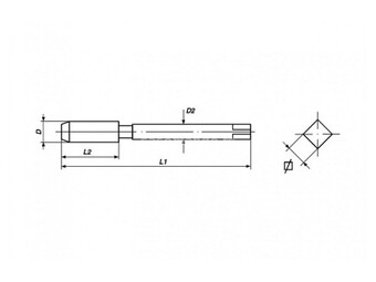 Ureznice rucne M4 x 0.50 Volkel