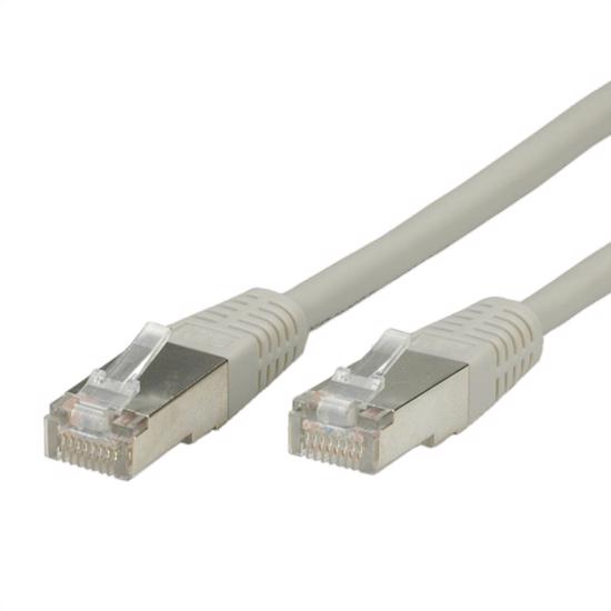 Secomp ROLINE S/FTP(PiMF) Cable Cat.7 with RJ45 Connector 500 MHz LSOH grey 1.0m