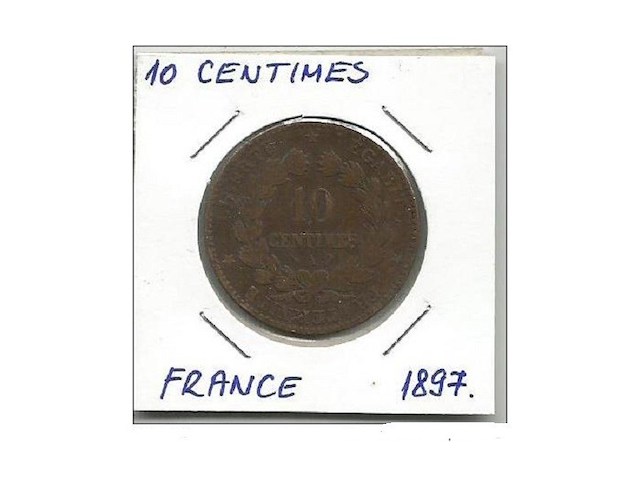 g5 Francuska 10 centimes 1897.