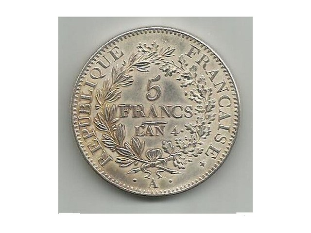 Francuska francs 1795-1802 Uninon Et Force. REPLICA