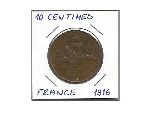 g3 Francuska 10 centimes 1916.