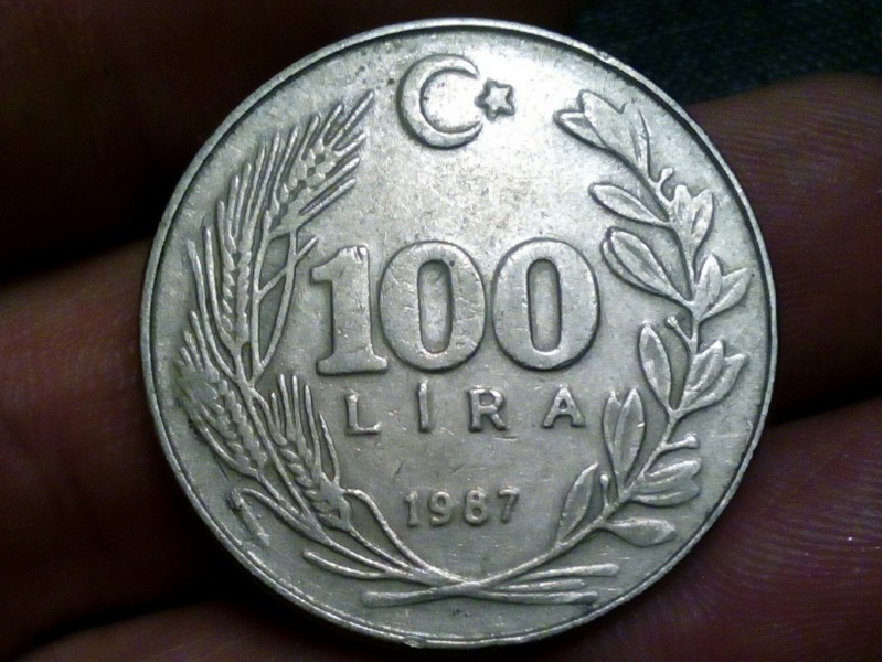 Turska, 100 lira 1987