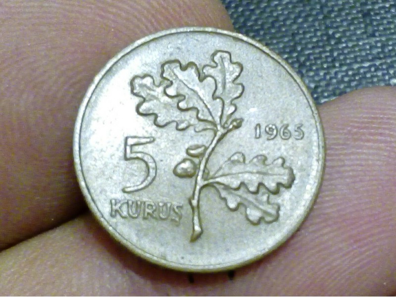 Turska, 5 kurusa 1965