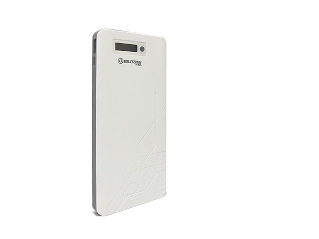 Power Bank BILITONG Y081 8000mAh belo-sivi LED