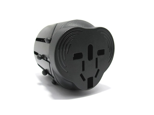 Univerzalni Travel Adapter EU USA UK AUS crni