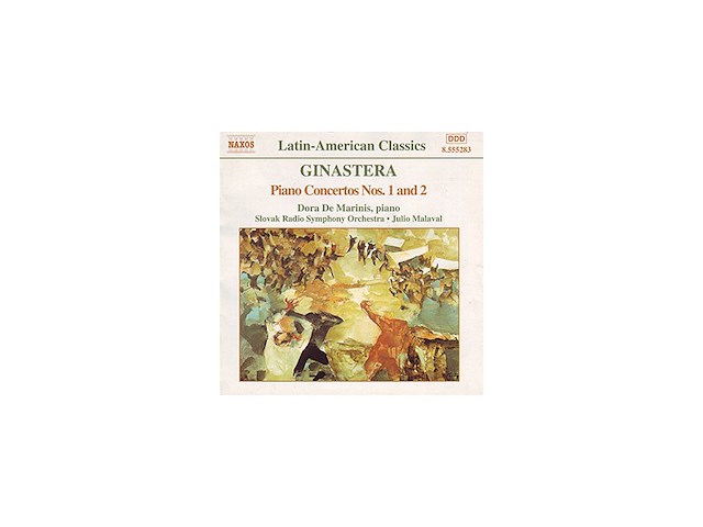 Piano Concertos Nos. 1 And 2, Ginastera - Dora De Marinis, Slovak Radio Symphony Orchestra - Julio Malaval, CD