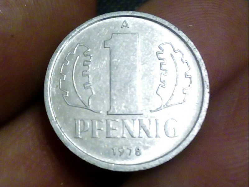 DDR, 1 pfennig 1978