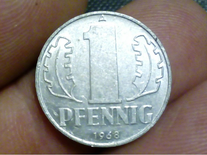 DDR, 1 pfennig 1968