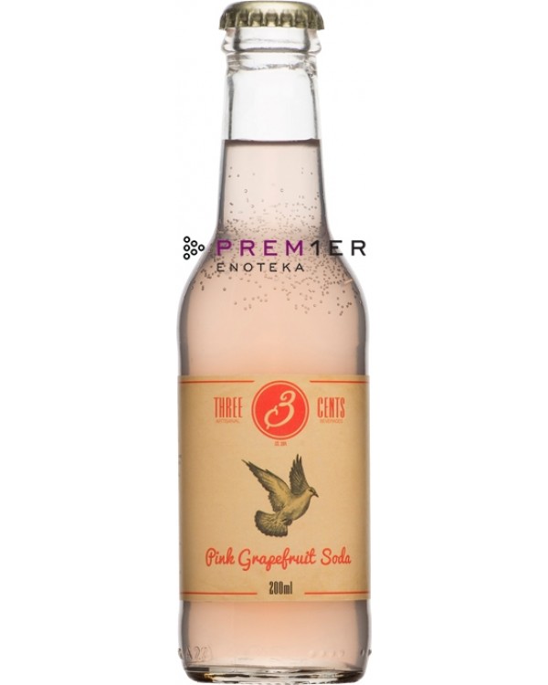 Three Cents Pink Grapefruit Soda 0.2l