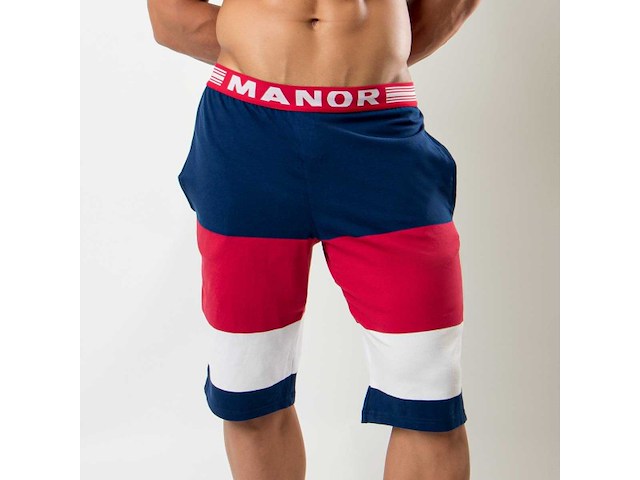 Manor underwear plave muške bermude sa prugama