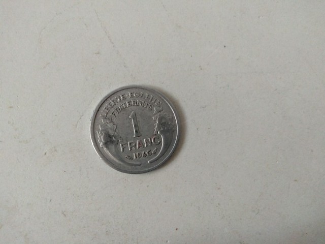 1 franak, Francuska,1946.