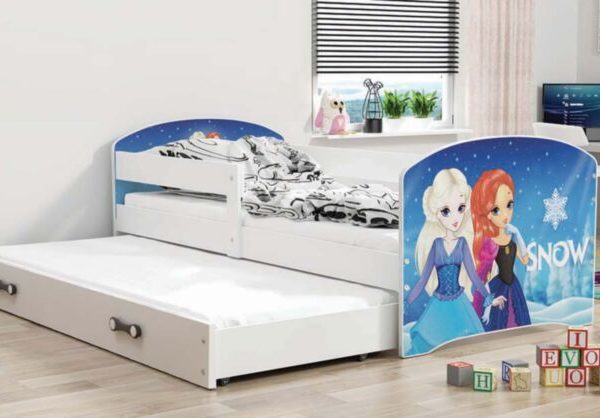 Baloo Lookie dečiji krevet za 2 osobe 160×80 White dezen 06