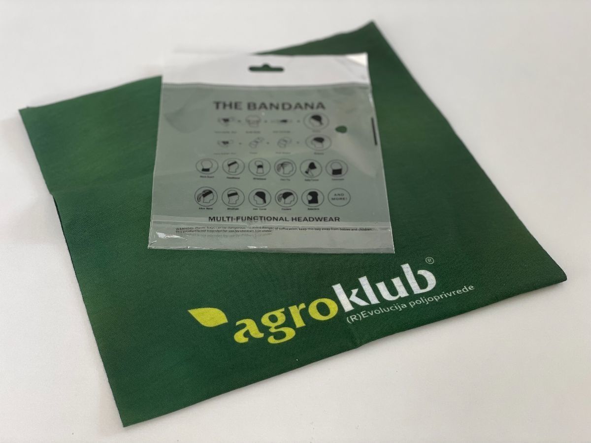 Agroklub bandana - višenamenska marama